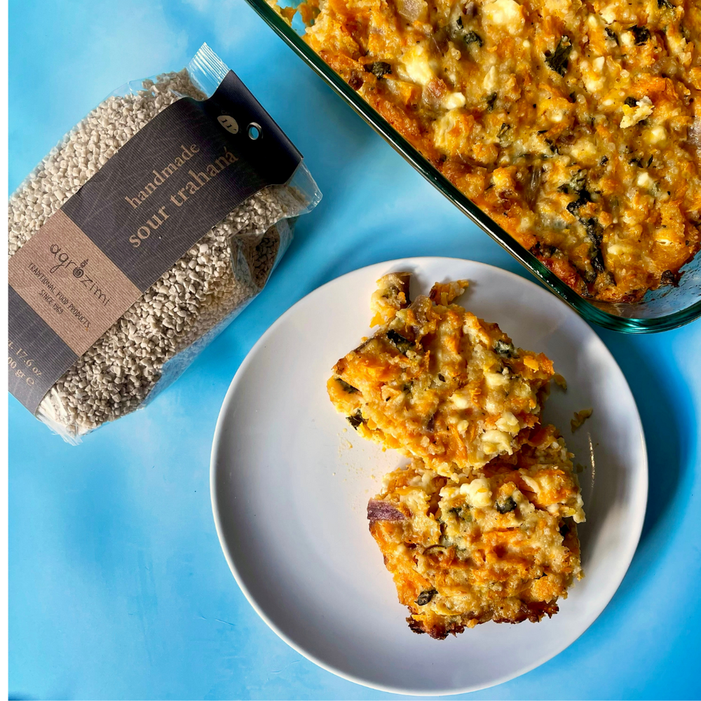 Savory Filo-free Trahana Pumpkin Pie to celebrate Pie Day Greek style ...